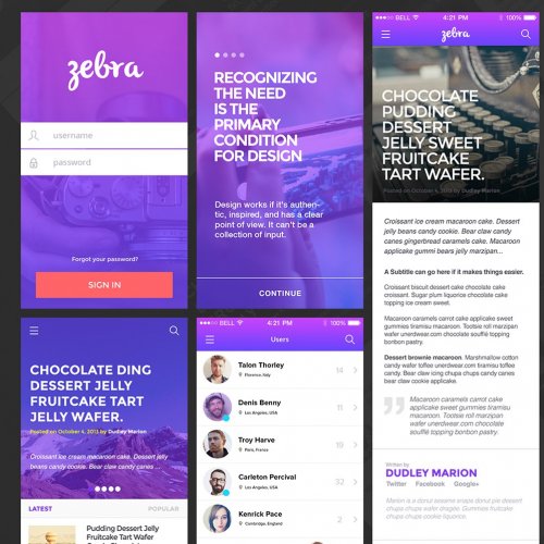 Zebra App UI - Design Anything