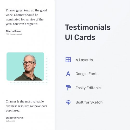 Testimonial UI Cards - Design Anything