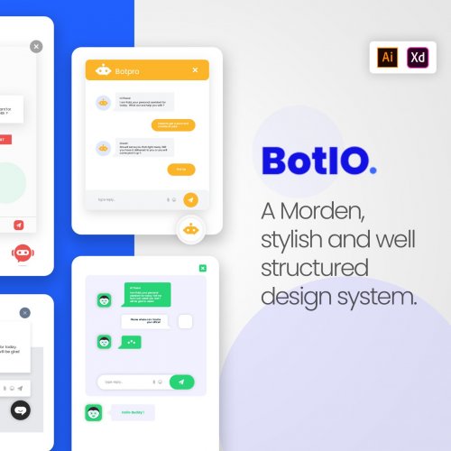 BotIO Chatbot UI Kit - Design Anything
