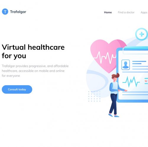 Trafalgar Landing Page for Figma - Design Anything
