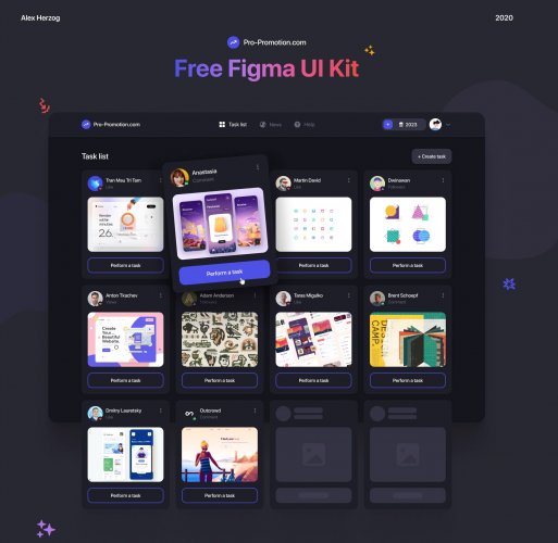 Web Service - Free UI Kit for Figma - Design Anything