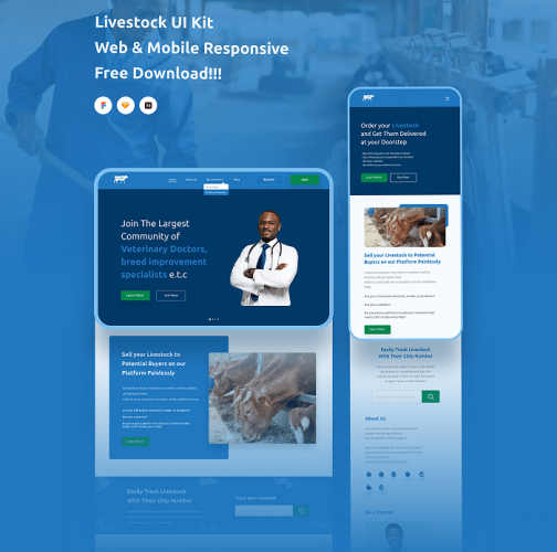 Livestock Marketplace UI Kit Figma - Design Anything